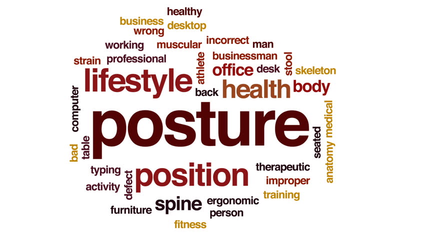 posture animated word cloud text design Stock Footage Video (100% ...
