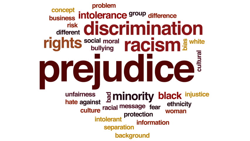 prejudice animated word cloud text design Stock Footage Video (100% ...