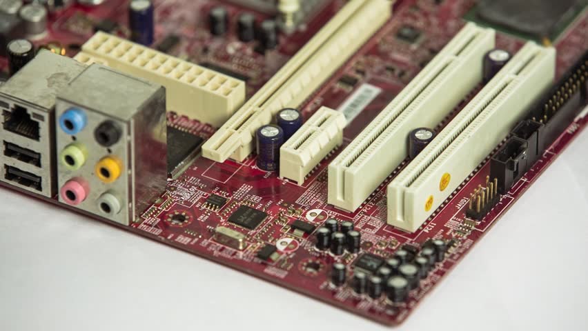 computer plate expansion cards motion Stock Footage Video (100% Royalty ...