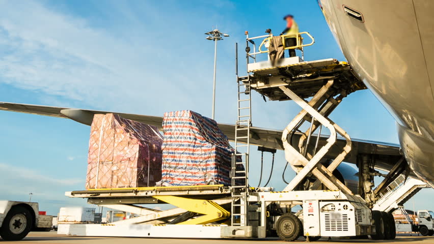 Time Lapse Loading Cargo Outside Stock Footage Video (100% Royalty-free ...