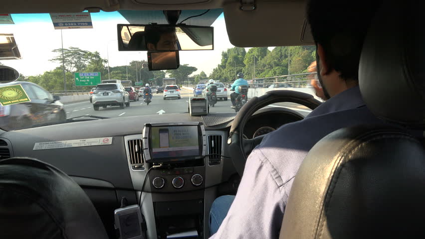 Singapore - May 2017: Taxi Stock Footage Video (100% Royalty-free ...