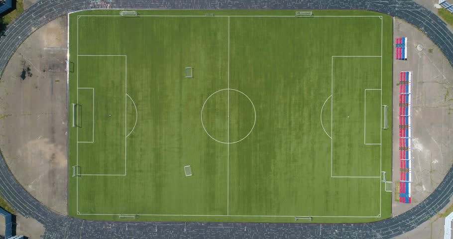 modern beautiful football field where teenagers Stock Footage Video ...