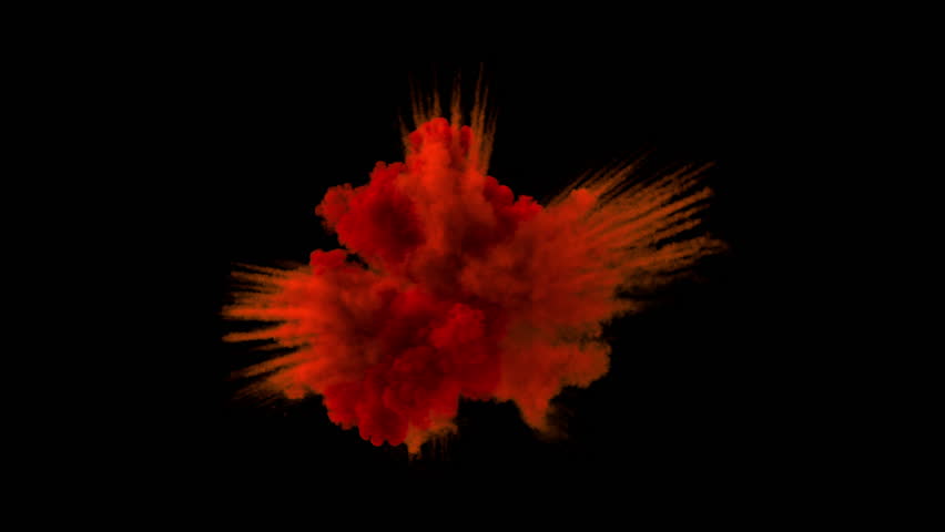 Colored Middle Size Smoke Explosion Trails Stock Footage Video (100% ...