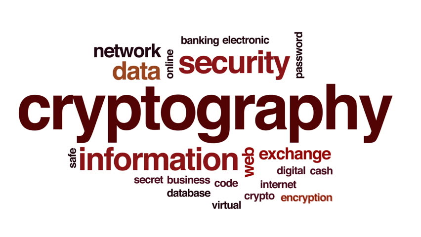 cryptography animated word cloud text design Stock Footage Video (100% ...