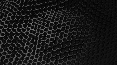 Dark Background Vector Honeycomb Hexagon Black Stock Vector (Royalty ...