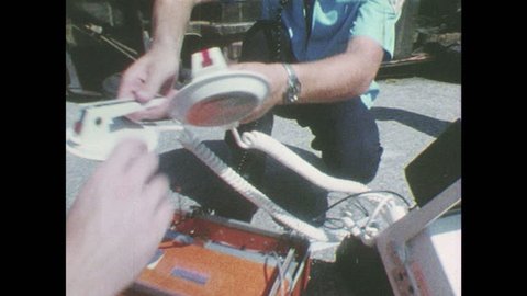 1980s Paramedics Prepare Use Defibrillator On Stock Footage Video (100% ...