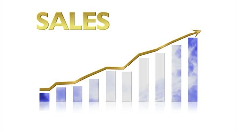 Animated Bar Graph Shows Upward Trend Stock Footage Video (100% Royalty ...