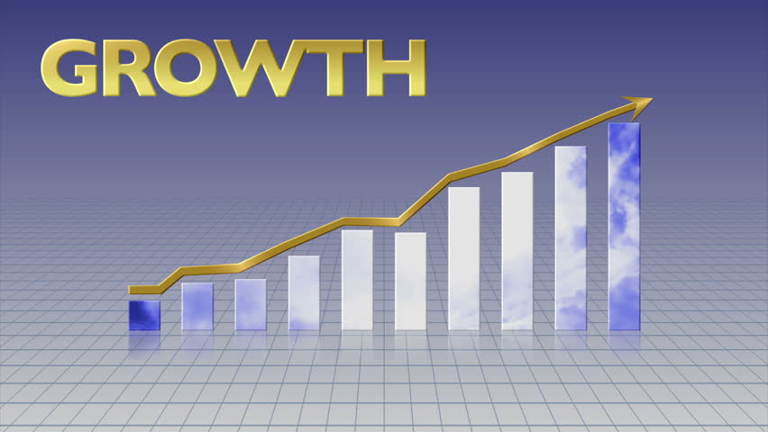 Animated Bar Graph Shows Upward Stock Footage Video (100% Royalty-free ...