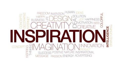 Inspiration Animated Word Cloud Text Design Stock Footage Video (100% ...