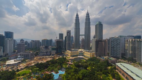 Aerial Morning View Kuala Lumpur City Stock Footage Video (100% Royalty ...