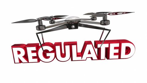 Regulated Airspace Regulation Drone Flying Carrying Stock Footage Video ...