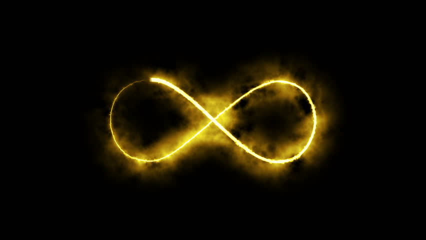 animated infinity symbol blue glow abstract Stock Footage Video (100% ...