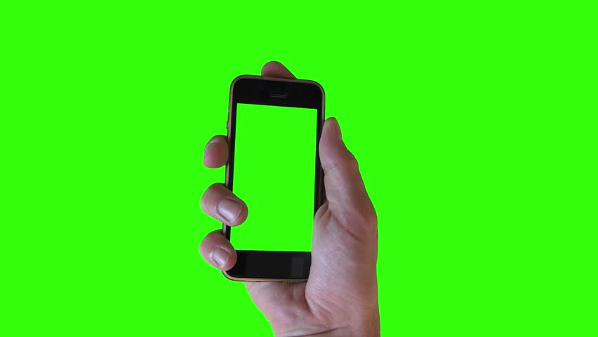 Hand Showing Green Screen Smartphone. Stock Footage Video (100% Royalty ...