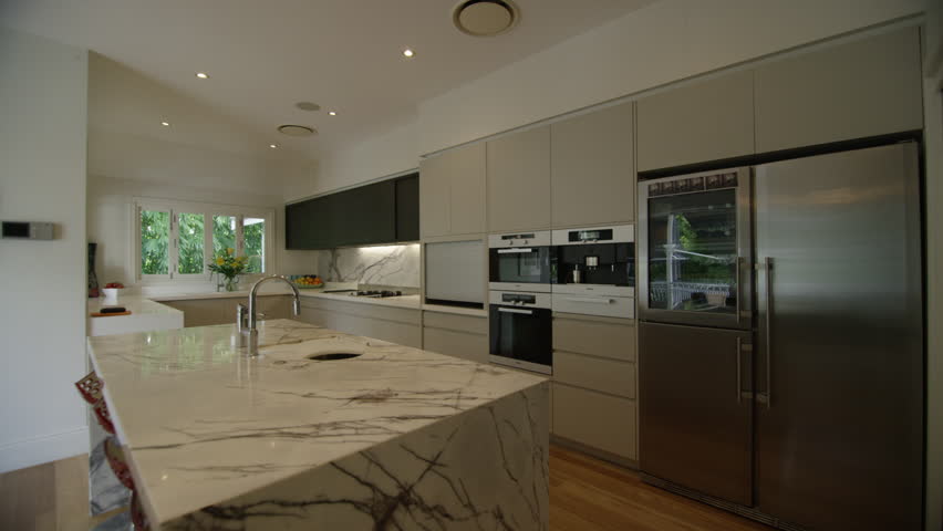 Shot of Kitchen On Angle Stock Footage Video (100% Royalty-free ...