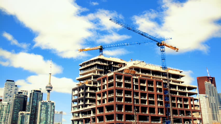 building construction toronto time lapse Stock Footage Video (100% ...