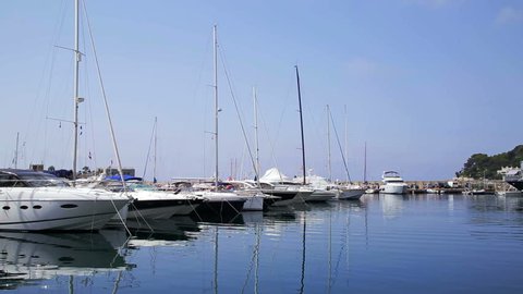 Seaport Yachts Private Boats Stock Footage Video (100% Royalty-free ...