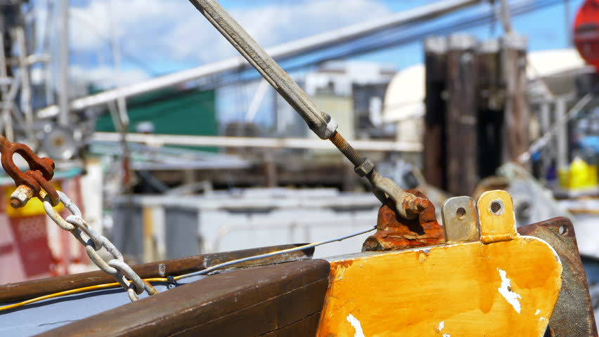 4k fishing boat bow rope nautical Stock Footage Video (100% Royalty ...