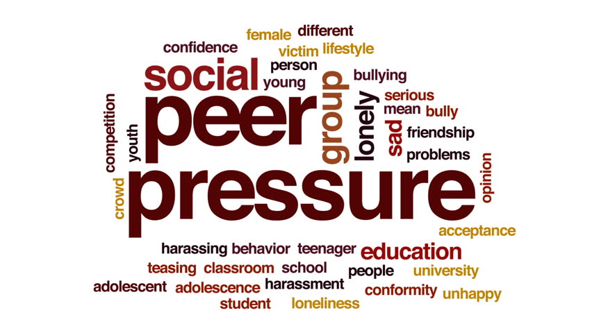 peer pressure animated word cloud text Stock Footage Video (100% ...