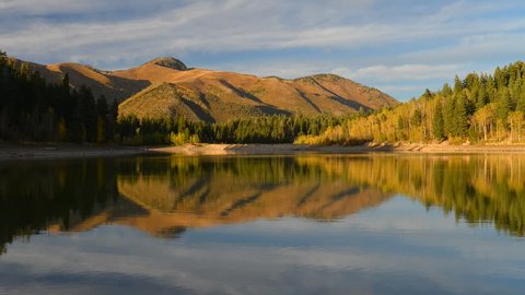 Beautiful Lake Payton Utah Mountains Background Stock Footage Video ...