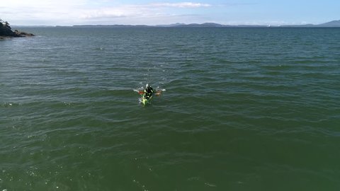 young woman bikini falls off floating Stock Footage Video (100% Royalty ...