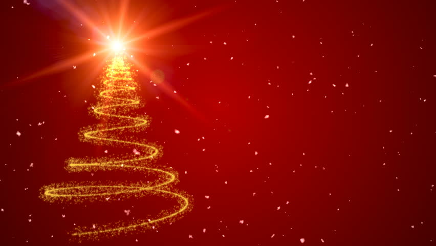 Twinkling Christmas Tree Animation with Stock Footage Video (100% ...