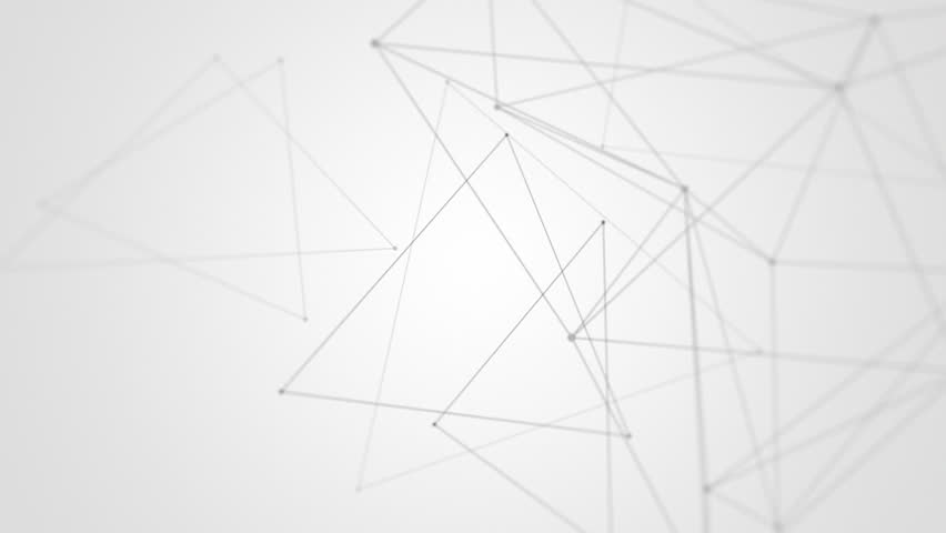Abstract Polygonal Black Wireframe Network Background Stock Footage Video 100 Royalty Free