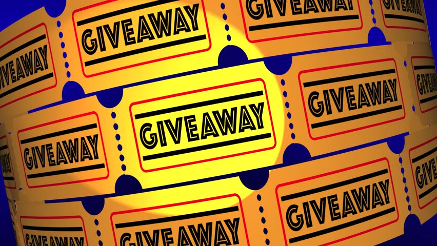 giveaway free gift offer premium tickets Stock Footage Video (100% ...