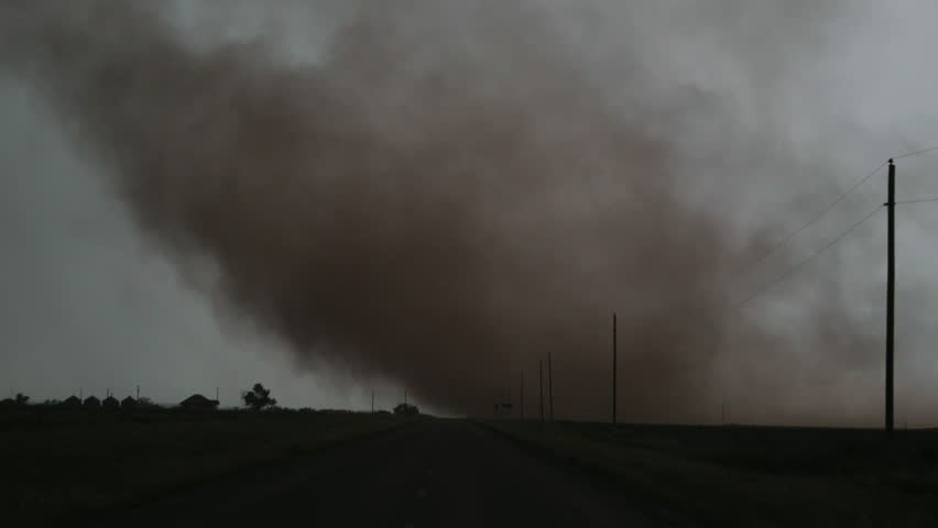 slow motion tornado rolling across midwest Stock Footage Video (100% ...