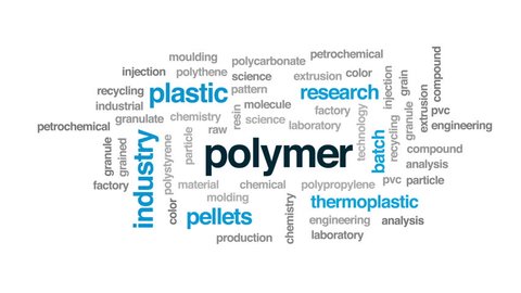Polymer Animated Word Cloud Text Design 스톡 동영상 비디오(100% 로열티 프리 ...
