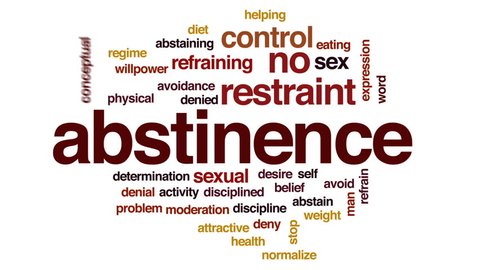 Abstinence Animated Word Cloud Text Design Stock Footage Video (100% ...