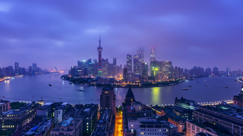 Overlook of Shanghai Cityscape in China image - Free stock photo ...