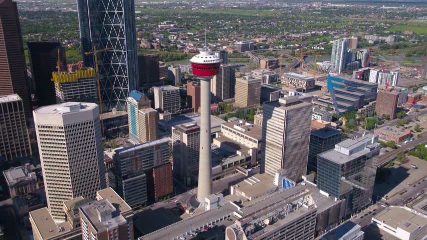 Aerial Canada Calgary June 2017 Stock Footage Video (100% Royalty-free ...