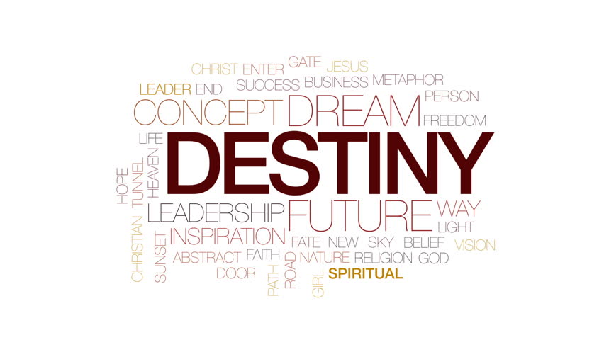 Destiny Animated Word Cloud, Text Stock Footage Video (100% Royalty ...
