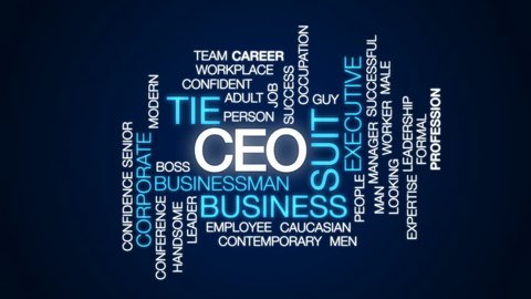 Ceo Animated Word Cloud Text Design Stock Footage Video (100% Royalty ...