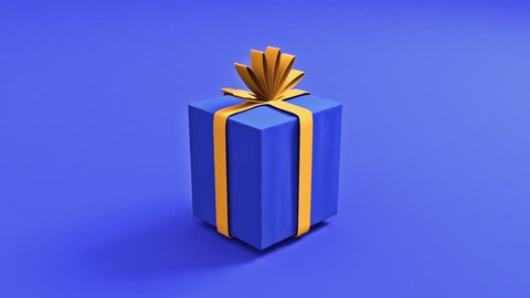 Modern Spinning Present Animation Beautiful 3d Stock Footage Video (100 ...