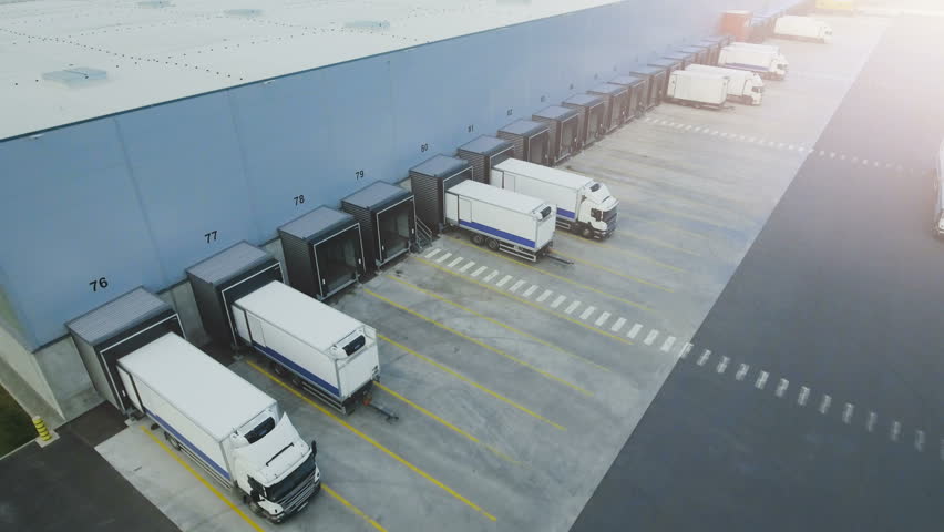 aerial view rear giant tank truck Stock Footage Video (100% Royalty ...