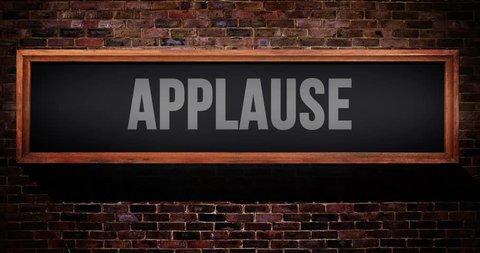 Applause Sign Light Turning On Off Stock Footage Video (100% Royalty ...