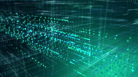 Infographics Charts Animation On Computer Binary Stock Footage Video ...