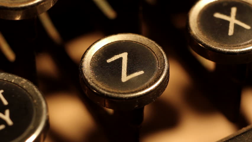 male finger presses letter "z" key Stock Footage Video (100% Royalty ...