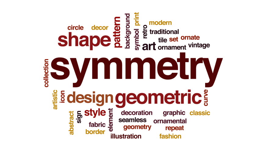 symmetry animated word cloud text design Stock Footage Video (100% ...