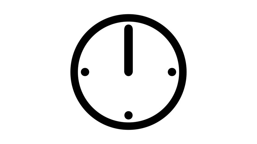 Analog Clock Spinning, Watch Animation Stock Footage Video (100% ...