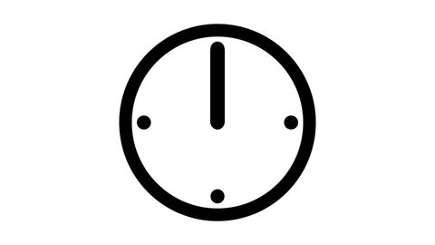 Analog Clock Spinning Watch Animation Stock Footage Video (100% Royalty ...