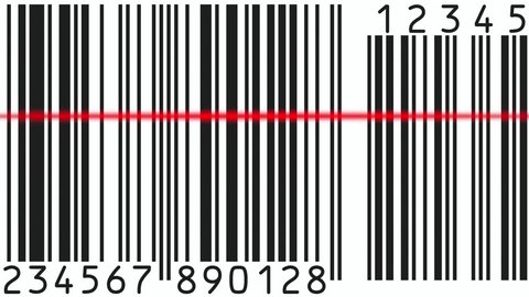 barcode scanner chaos animated background sequence Stock Footage Video ...