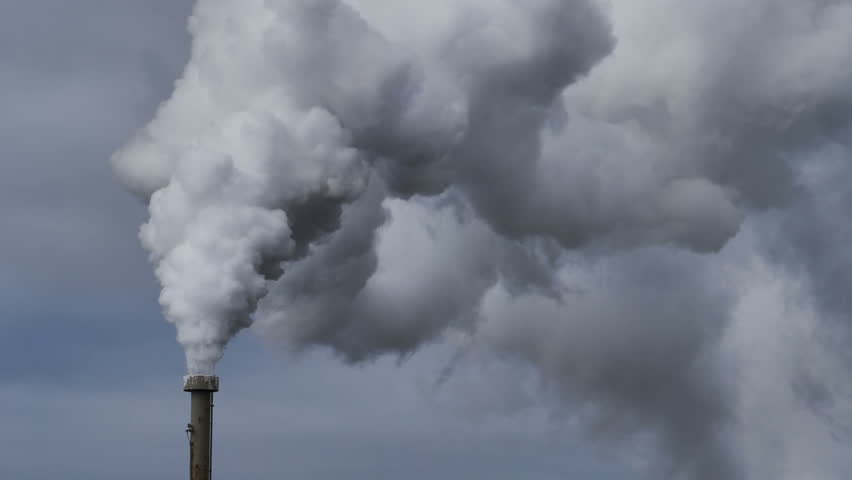 Billowing Steam from Smoke Stack, Stock Footage Video (100% Royalty ...
