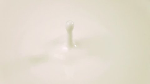 Slowmotion Milk Dropping Splashing Stock Footage Video (100% Royalty ...