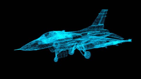 jet fighter aircraft mesh part series Stock Footage Video (100% Royalty ...