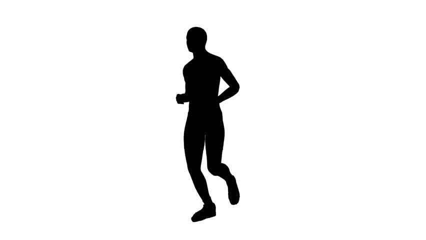silhouette man running Stock Footage Video (100% Royalty-free) 3005077 ...