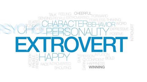 Extrovert Animated Word Cloud Text Design Stock Footage Video (100% ...