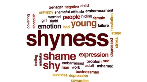 Shyness Animated Word Cloud Text Design Stock Footage Video (100% ...