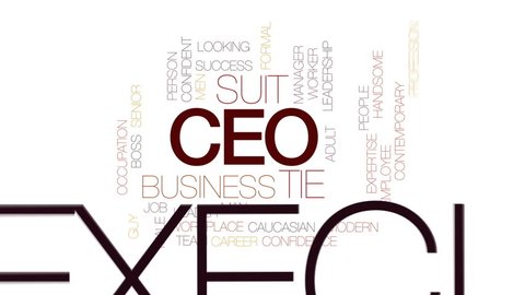 Ceo Animated Word Cloud Text Design Stock Footage Video (100% Royalty ...